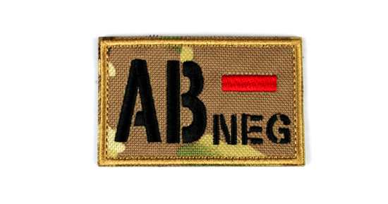 Camo Blood Patch AB Negative – TentPro